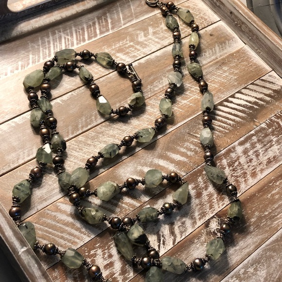 Patty Tobin | Jewelry | Patty Tobin Gemstone Pearl Necklace | Poshmark